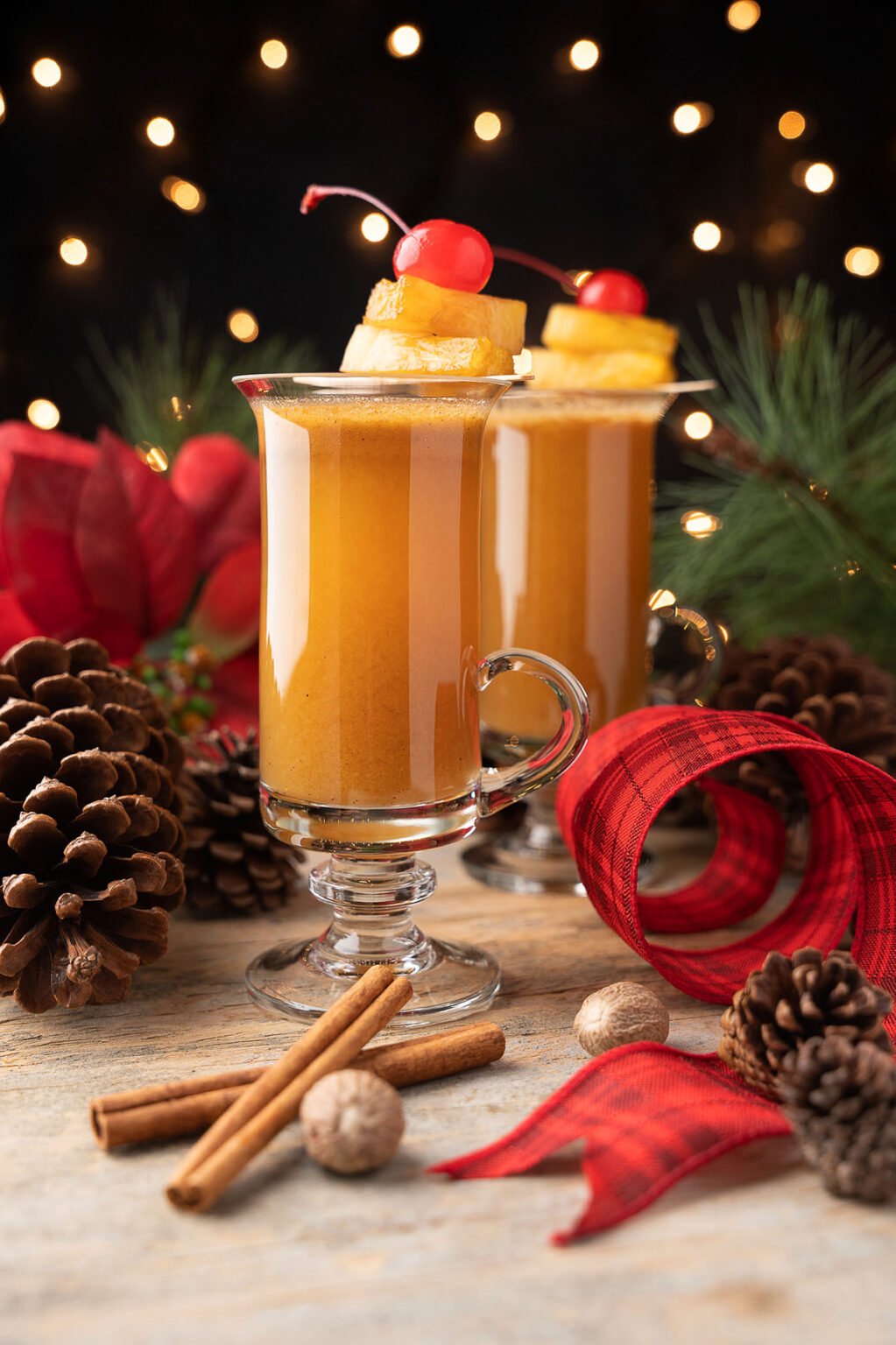 Spiced Pineapple Hot Buttered Rum Toddy - xoxoBella