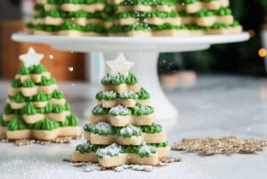 3D Christmas Tree Sugar Cookies - xoxoBella