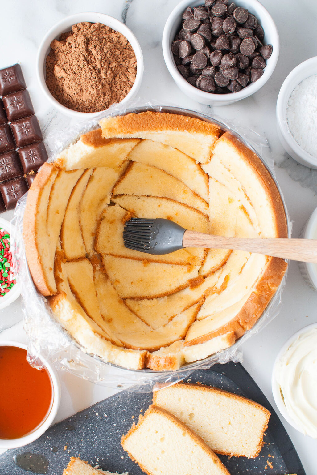 Italian Christmas Zuccotto Cake - xoxoBella