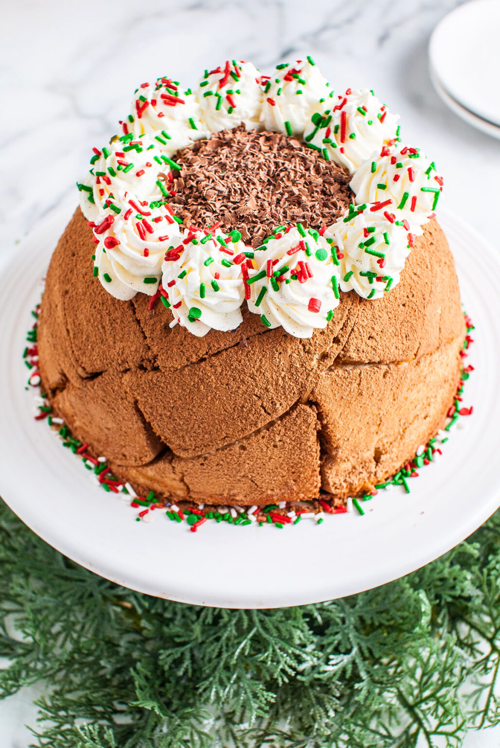Italian Christmas Zuccotto Cake - xoxoBella