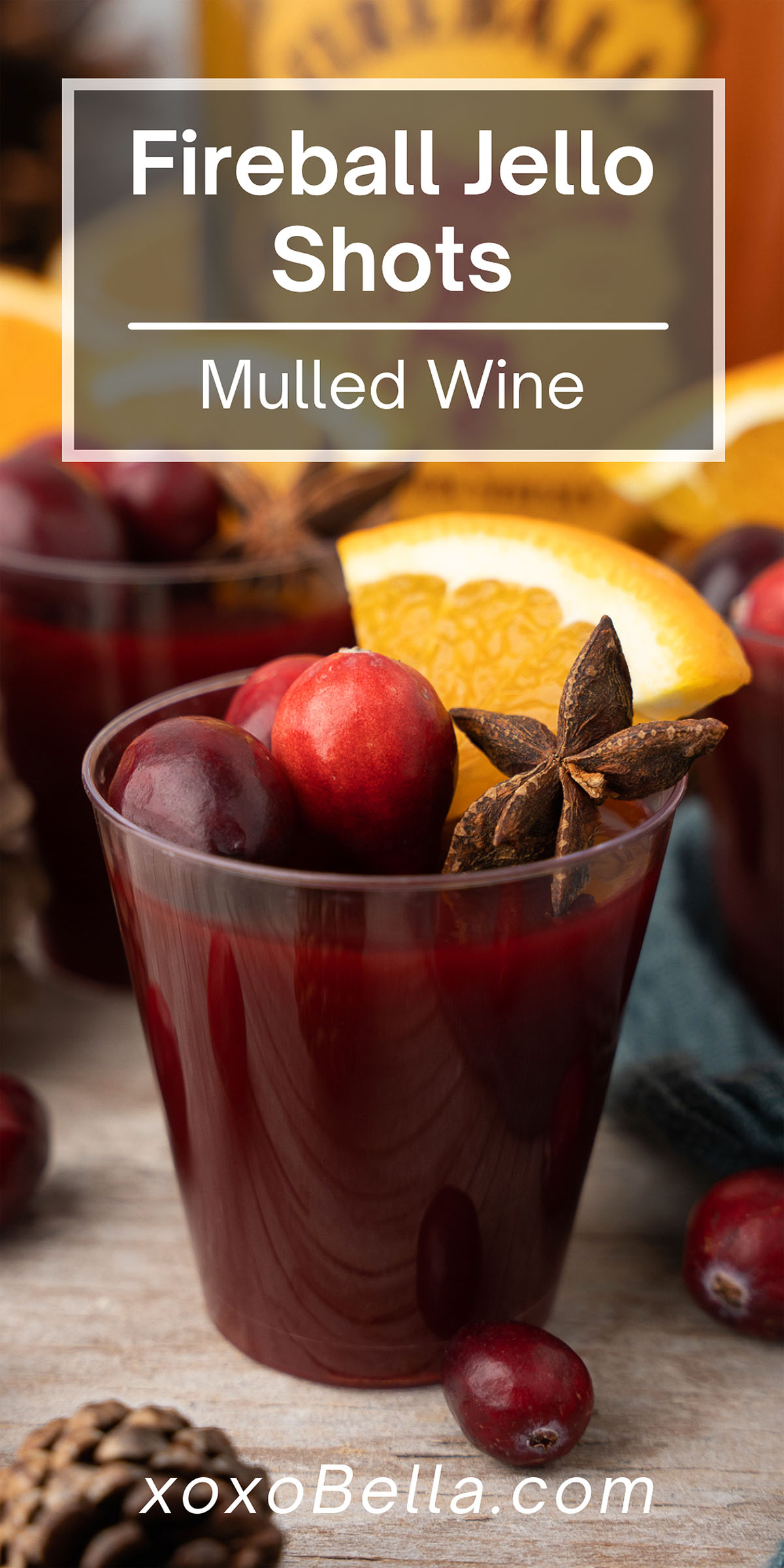 Mulled Wine Fireball Jello Shots - xoxoBella