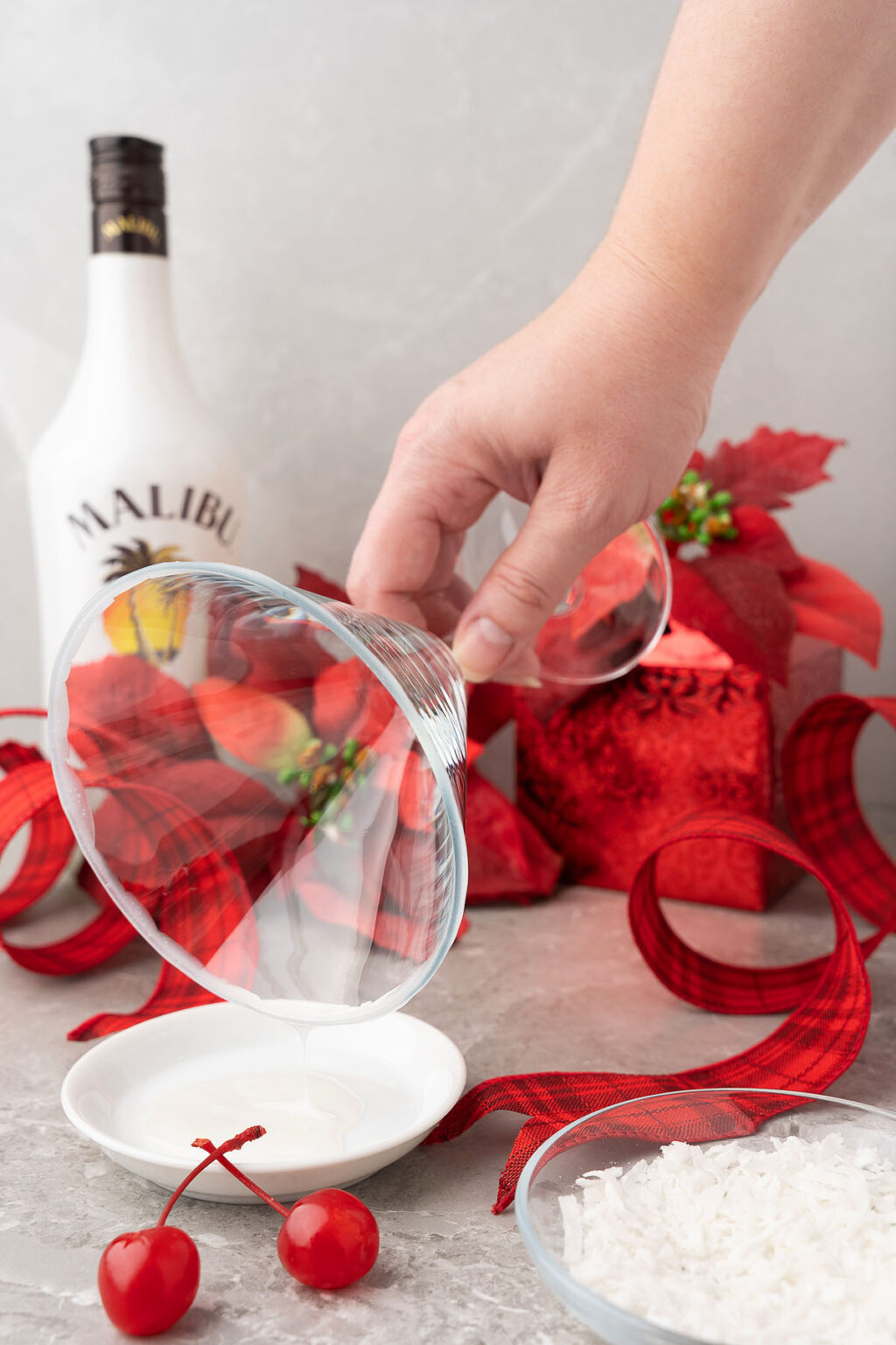 Santa's Hat Coconut Rum Cocktail - xoxoBella