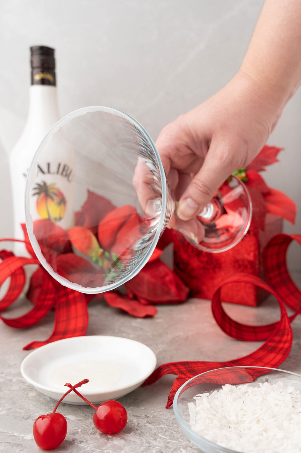 Santa's Hat Coconut Rum Cocktail - xoxoBella