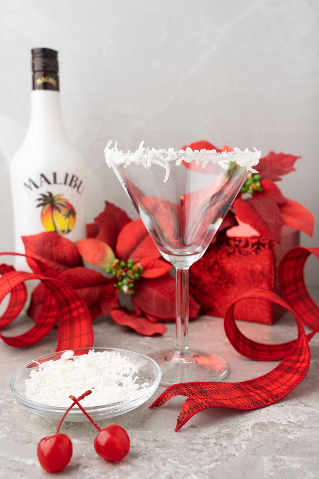 Santa's Hat Coconut Rum Cocktail - xoxoBella