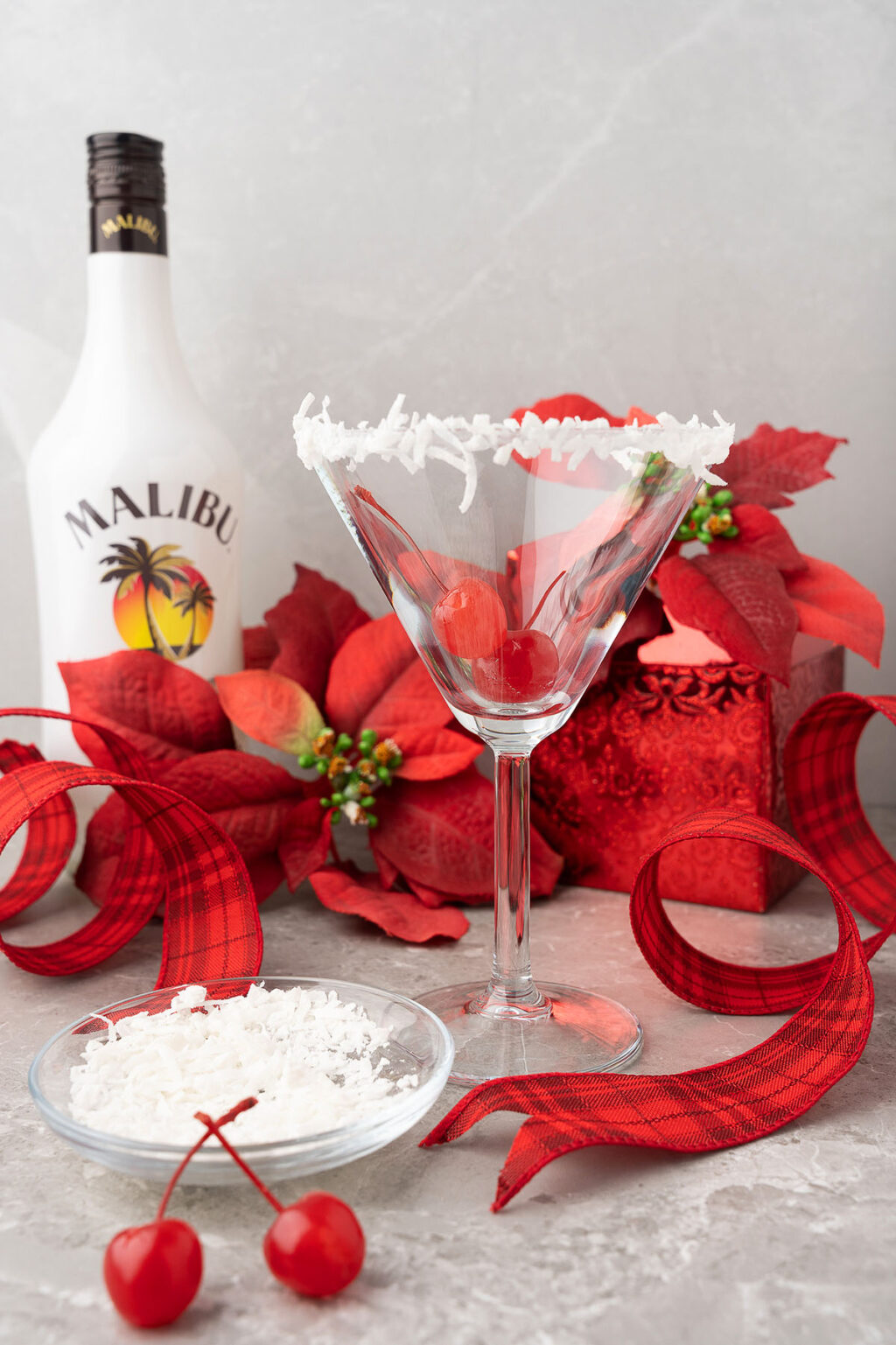 Santa's Hat Coconut Rum Cocktail - xoxoBella