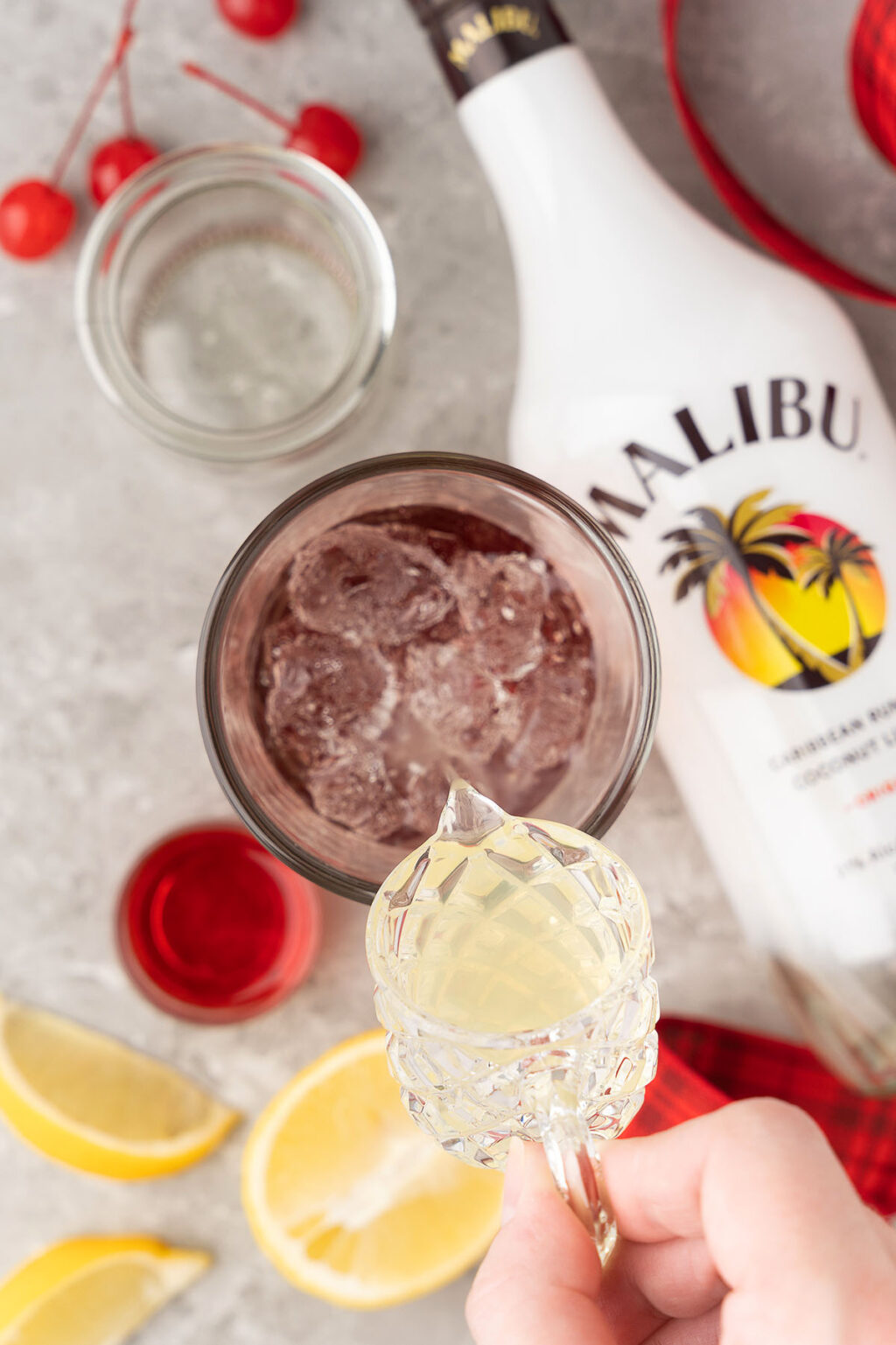 Santa's Hat Coconut Rum Cocktail - xoxoBella