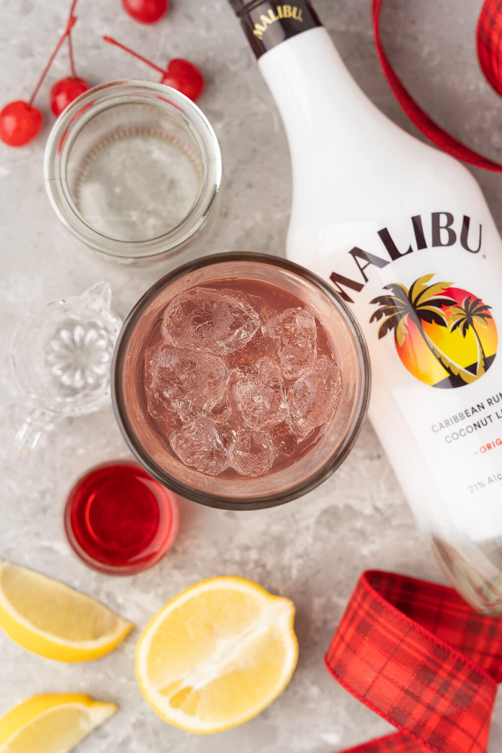 Santa's Hat Coconut Rum Cocktail - xoxoBella