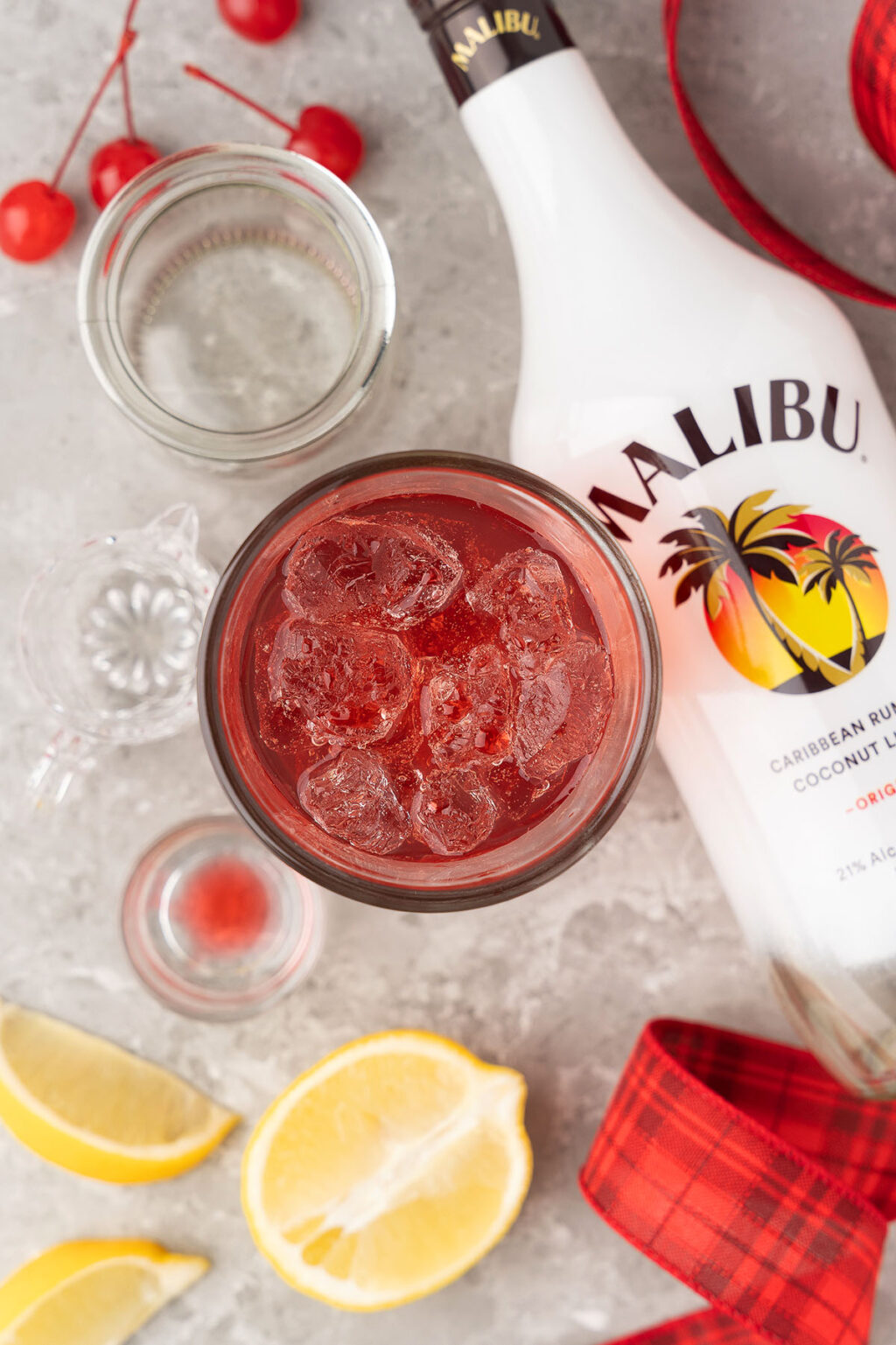 Santa's Hat Coconut Rum Cocktail - xoxoBella