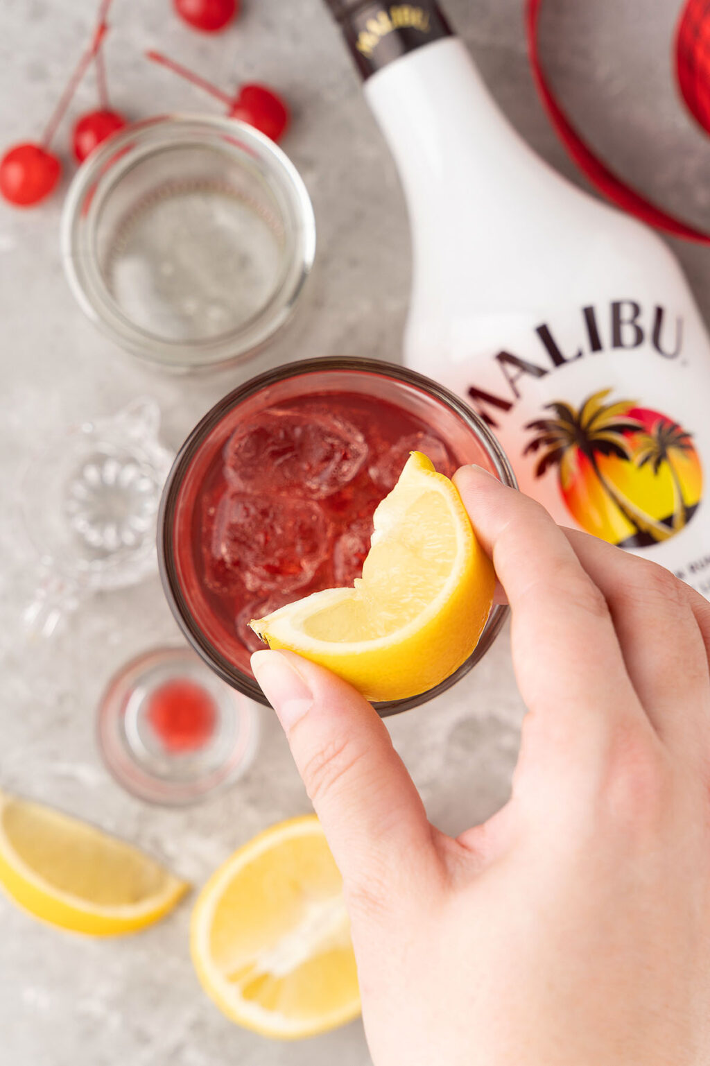 Santa's Hat Coconut Rum Cocktail - xoxoBella