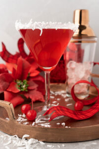 Santa's Hat Coconut Rum Cocktail - xoxoBella