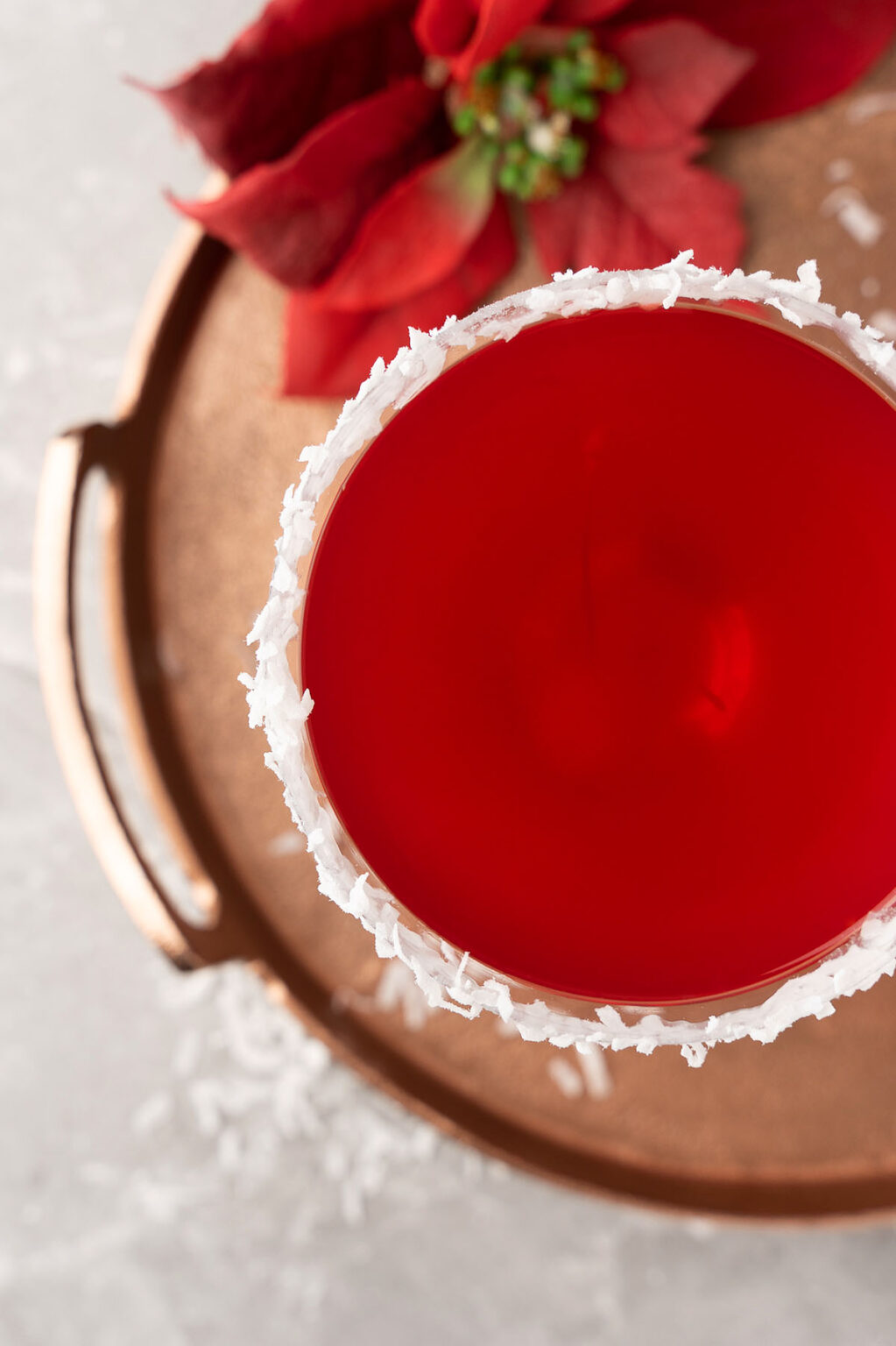 Santa's Hat Coconut Rum Cocktail - xoxoBella