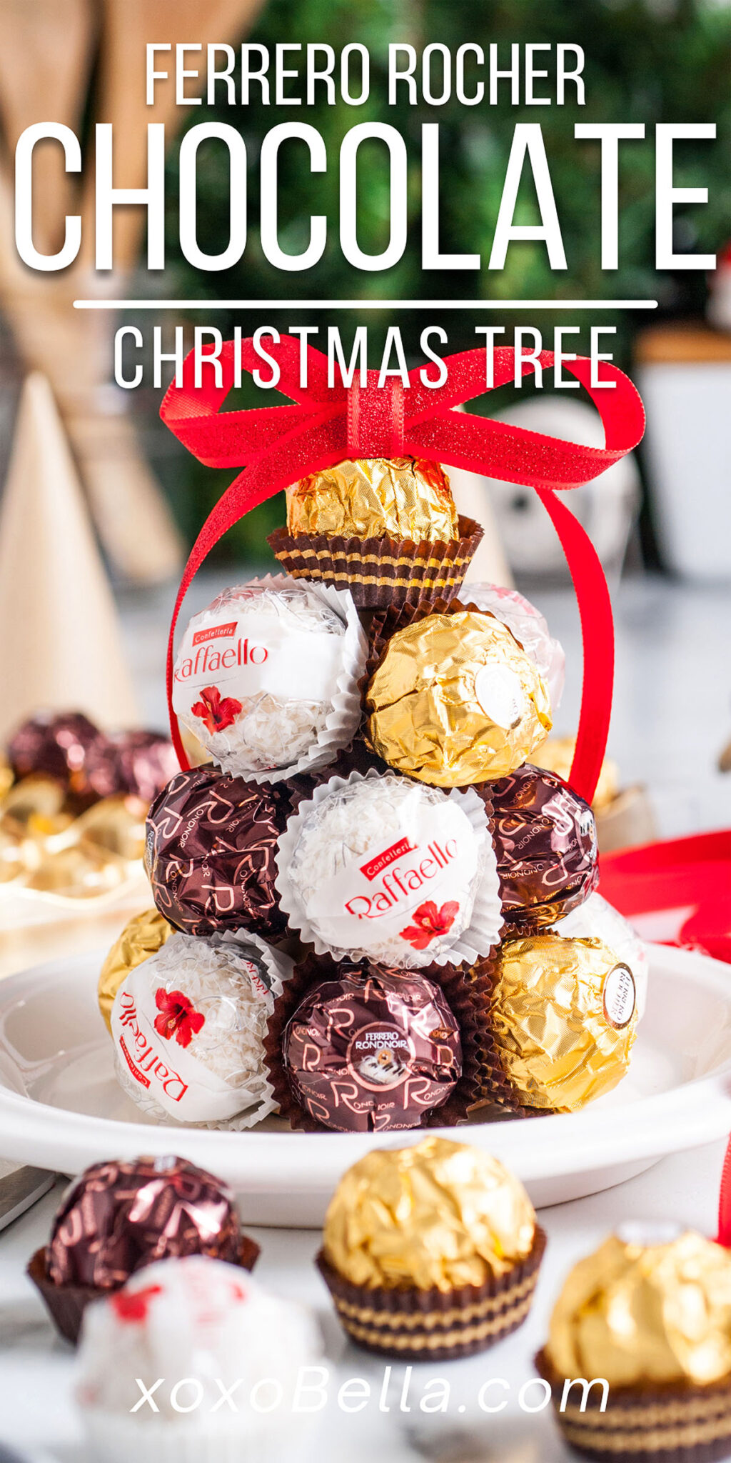 Homemade Ferrero Rocher Christmas Tree - xoxoBella