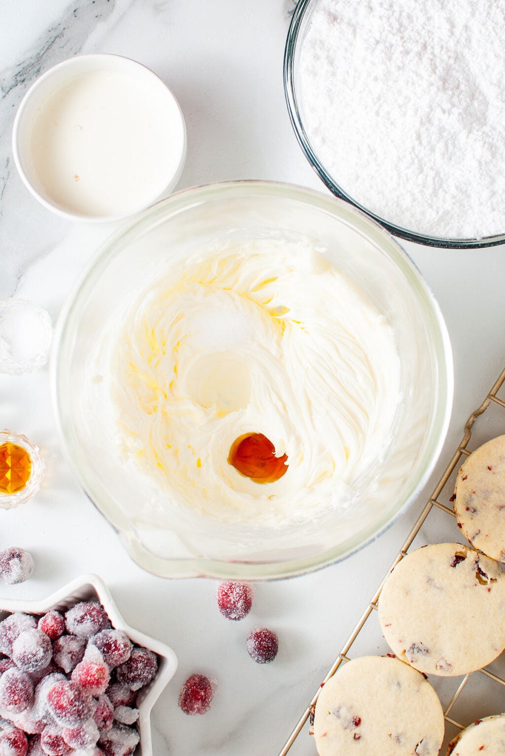 Sparkling Frosted Cranberry Cookies - xoxoBella