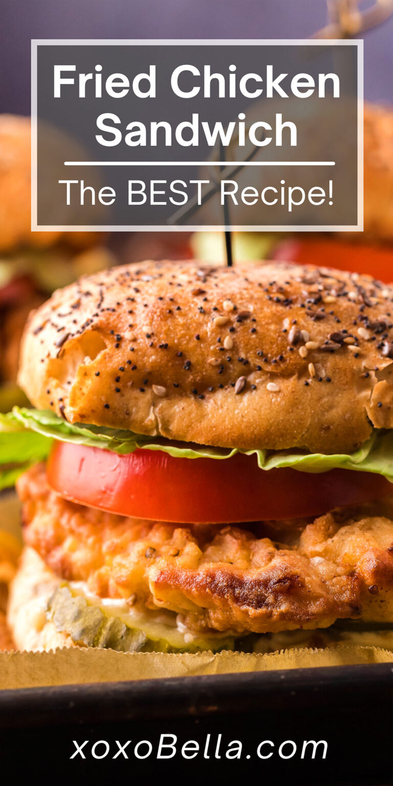 Fried Chicken Sandwich Recipe - xoxoBella