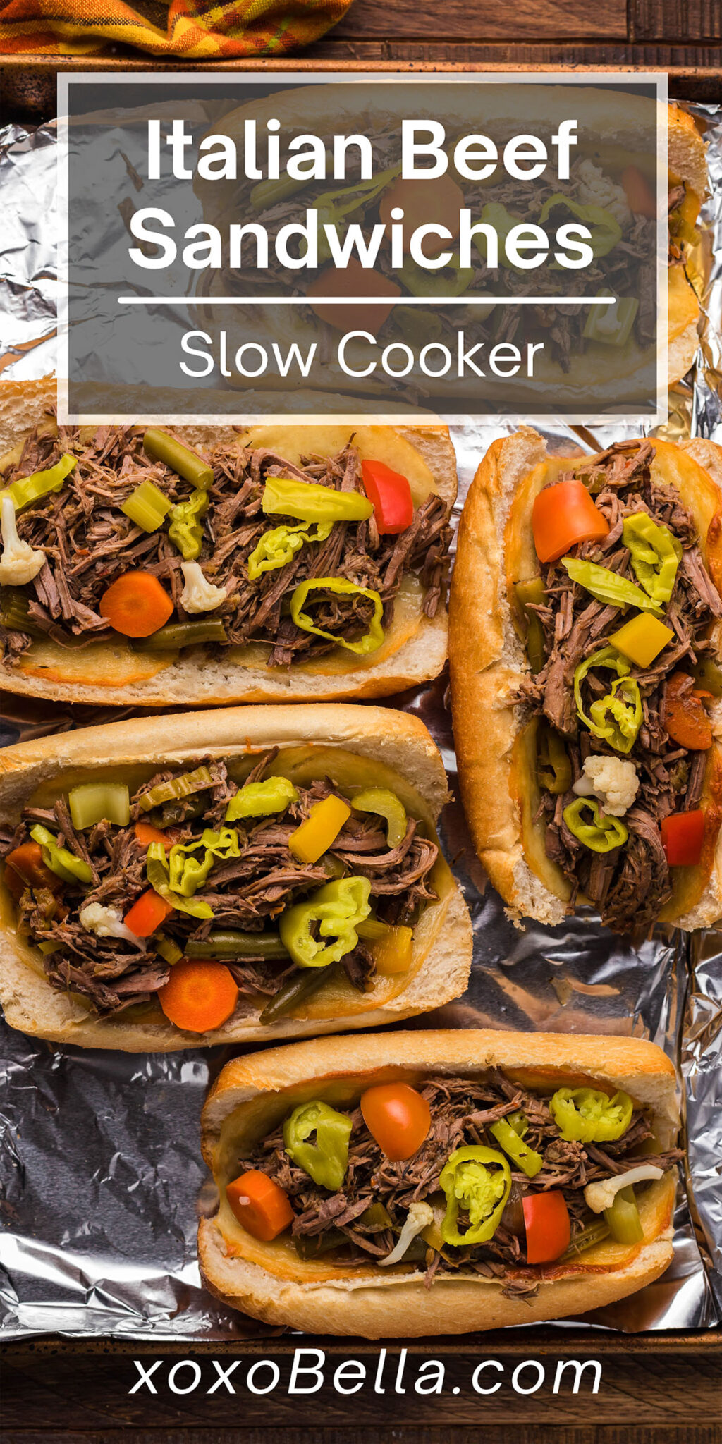 Slow Cooker Italian Beef - xoxoBella