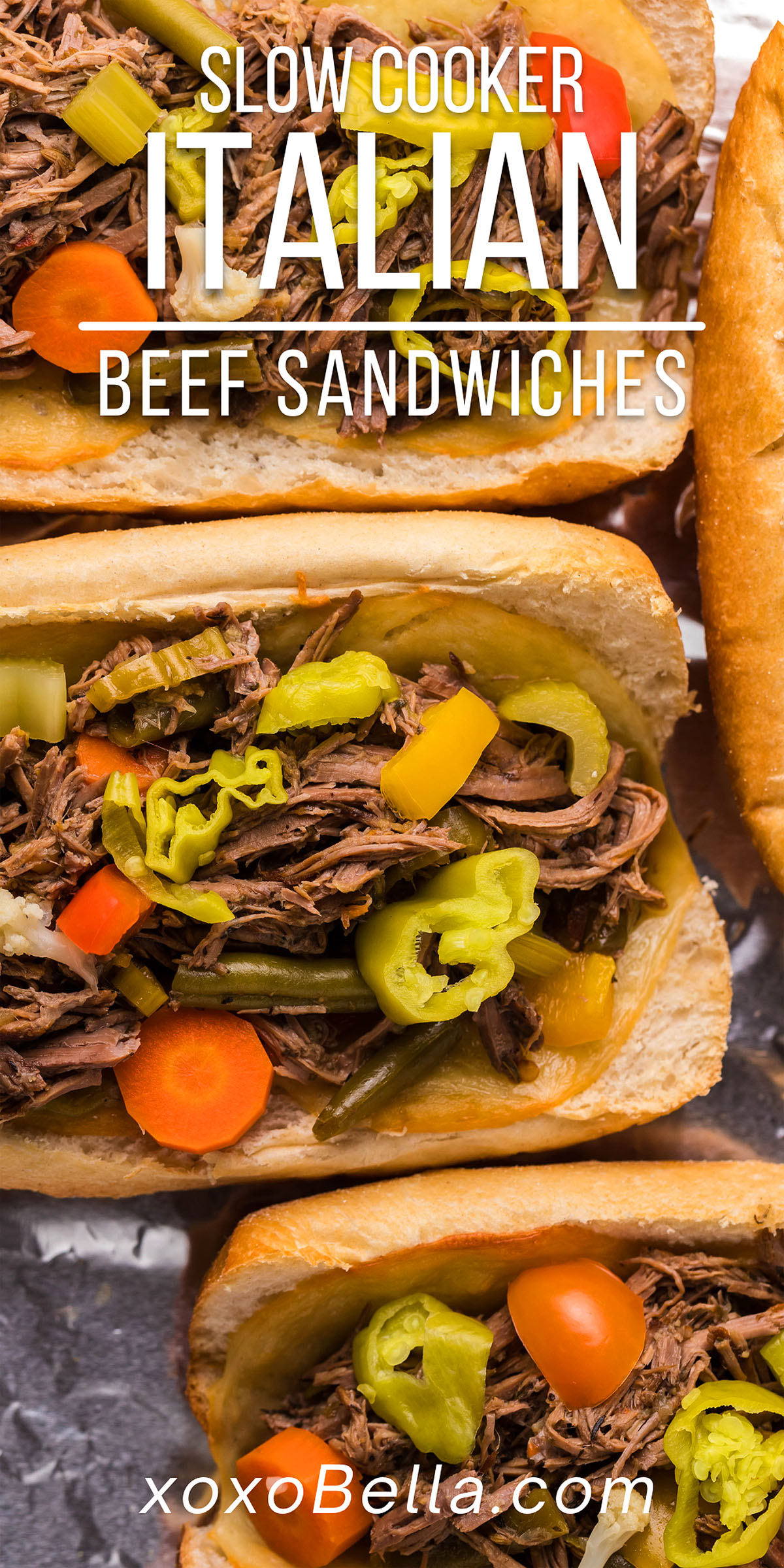 Slow Cooker Italian Beef - xoxoBella