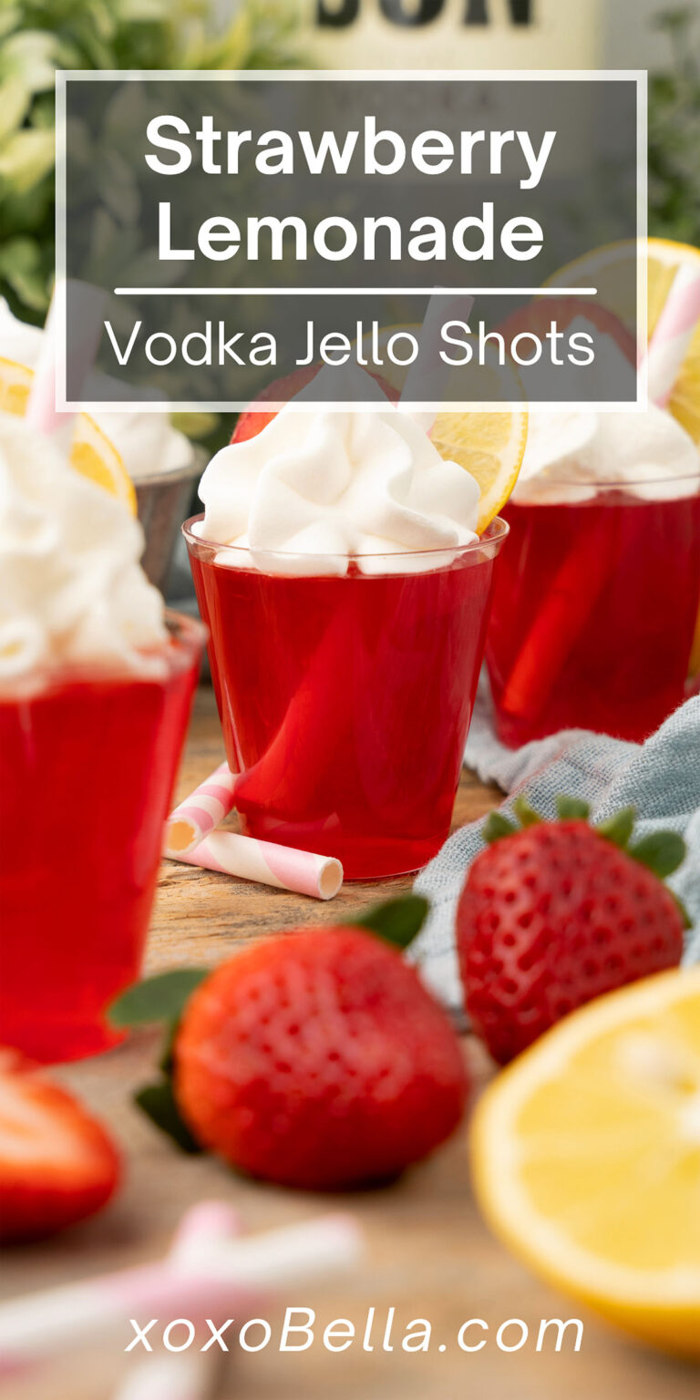 Strawberry Lemonade Jello Shots - xoxoBella