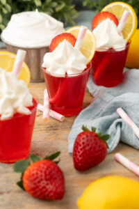 Strawberry Lemonade Jello Shots - xoxoBella