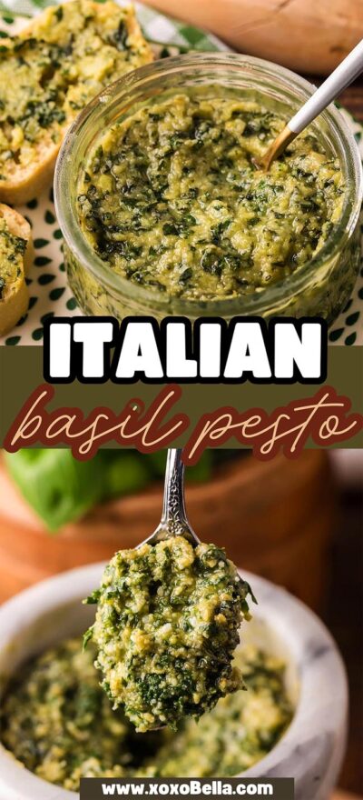 Italian Basil Pesto - Pesto Genovese - xoxoBella