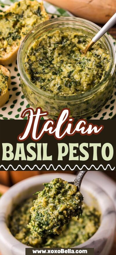 Italian Basil Pesto - Pesto Genovese - xoxoBella