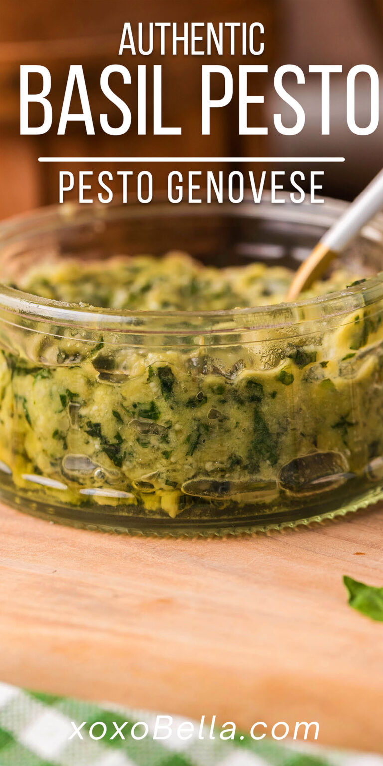 Italian Basil Pesto - Pesto Genovese - xoxoBella