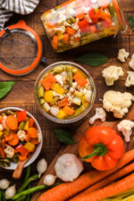 Giardiniera (Italian Pickled Vegetables) - xoxoBella