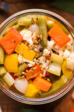 Giardiniera (Italian Pickled Vegetables) - xoxoBella