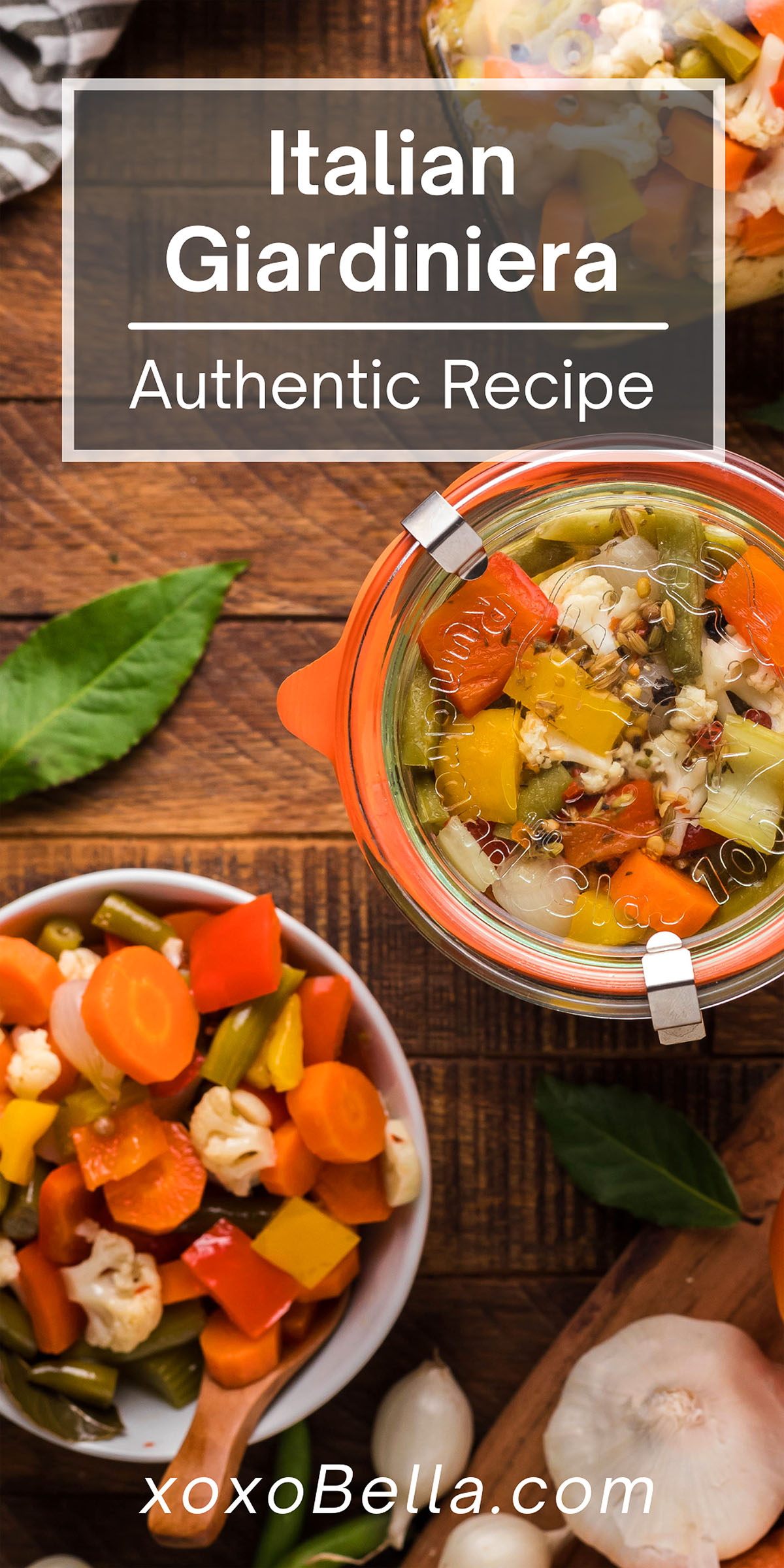 Giardiniera (Italian Pickled Vegetables) - xoxoBella