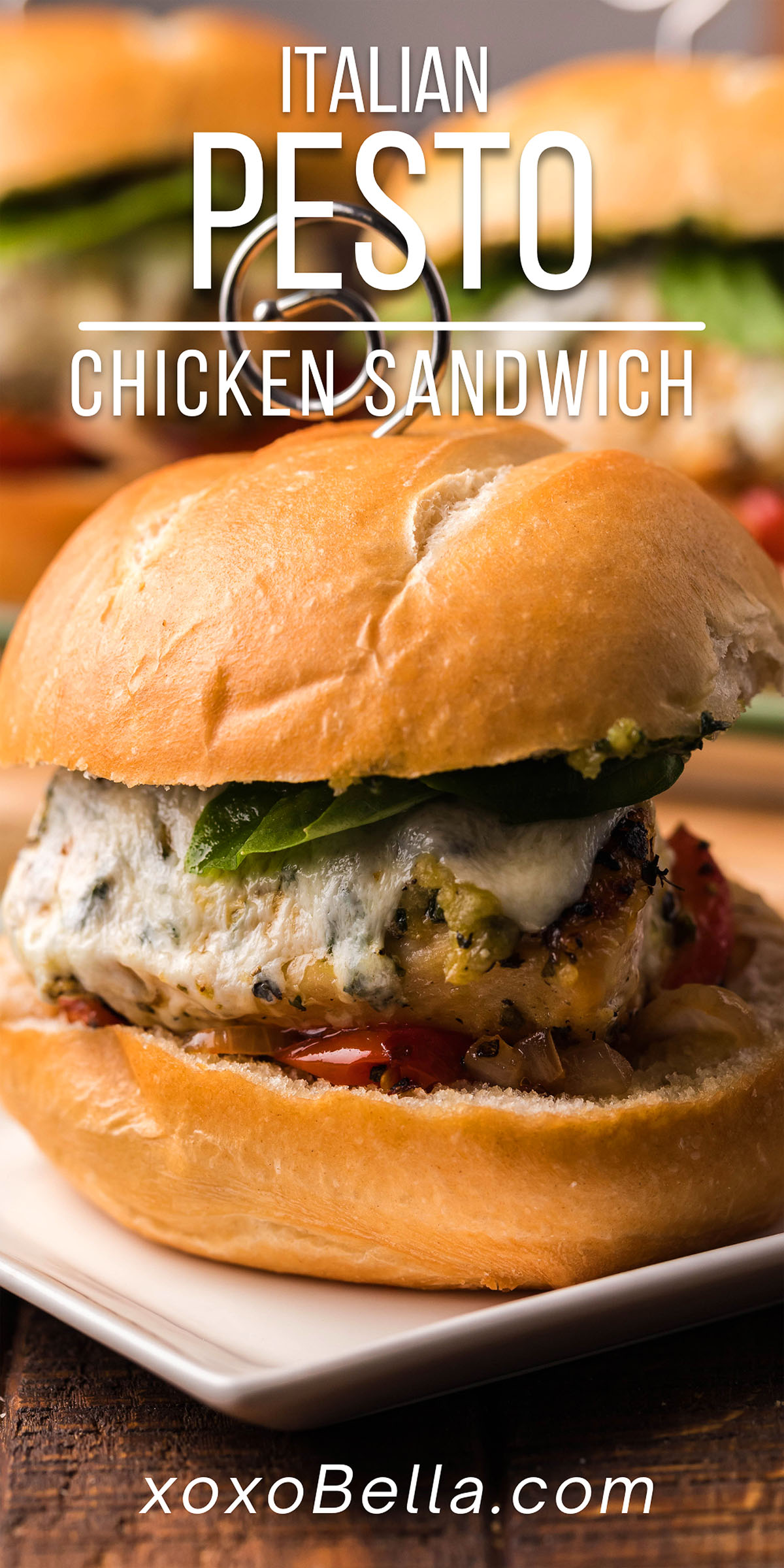 Italian Chicken Pesto Sandwich - xoxoBella