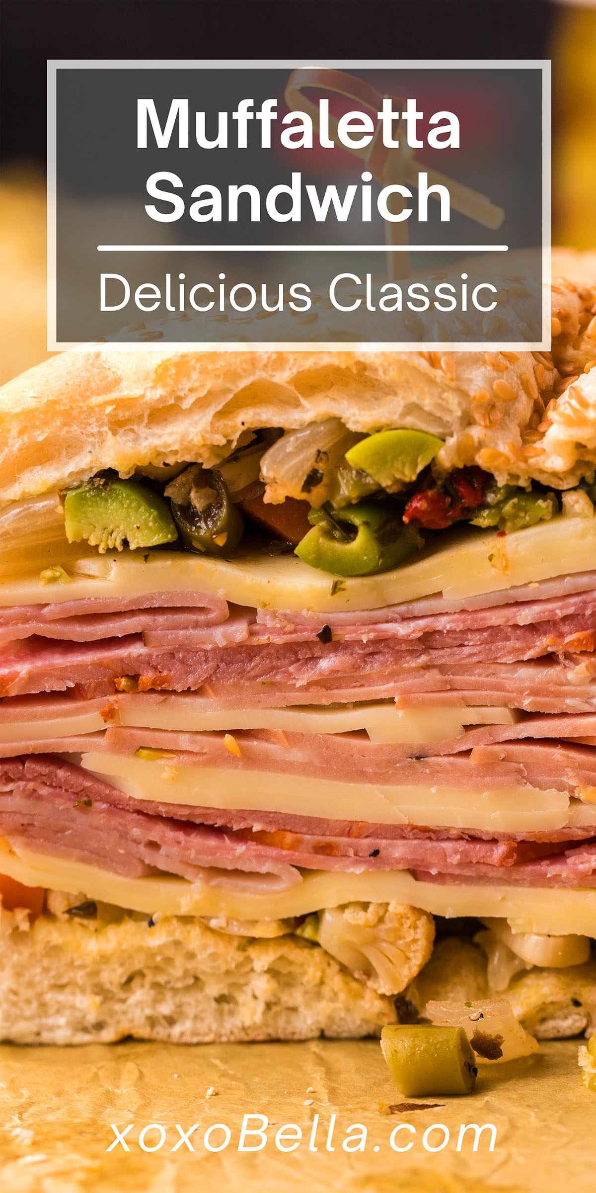 Muffaletta Sandwich - xoxoBella