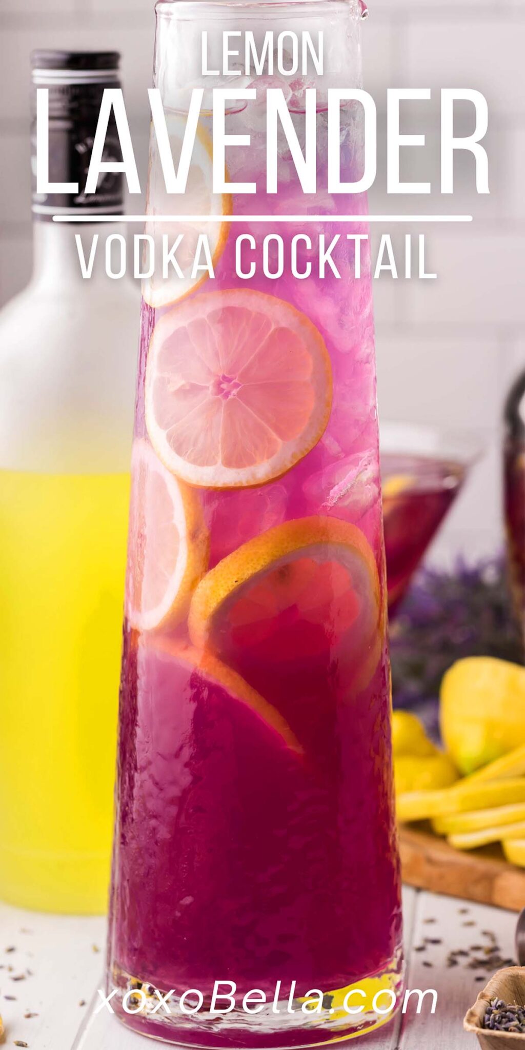 Lemon Lavender Vodka Cocktail - xoxoBella