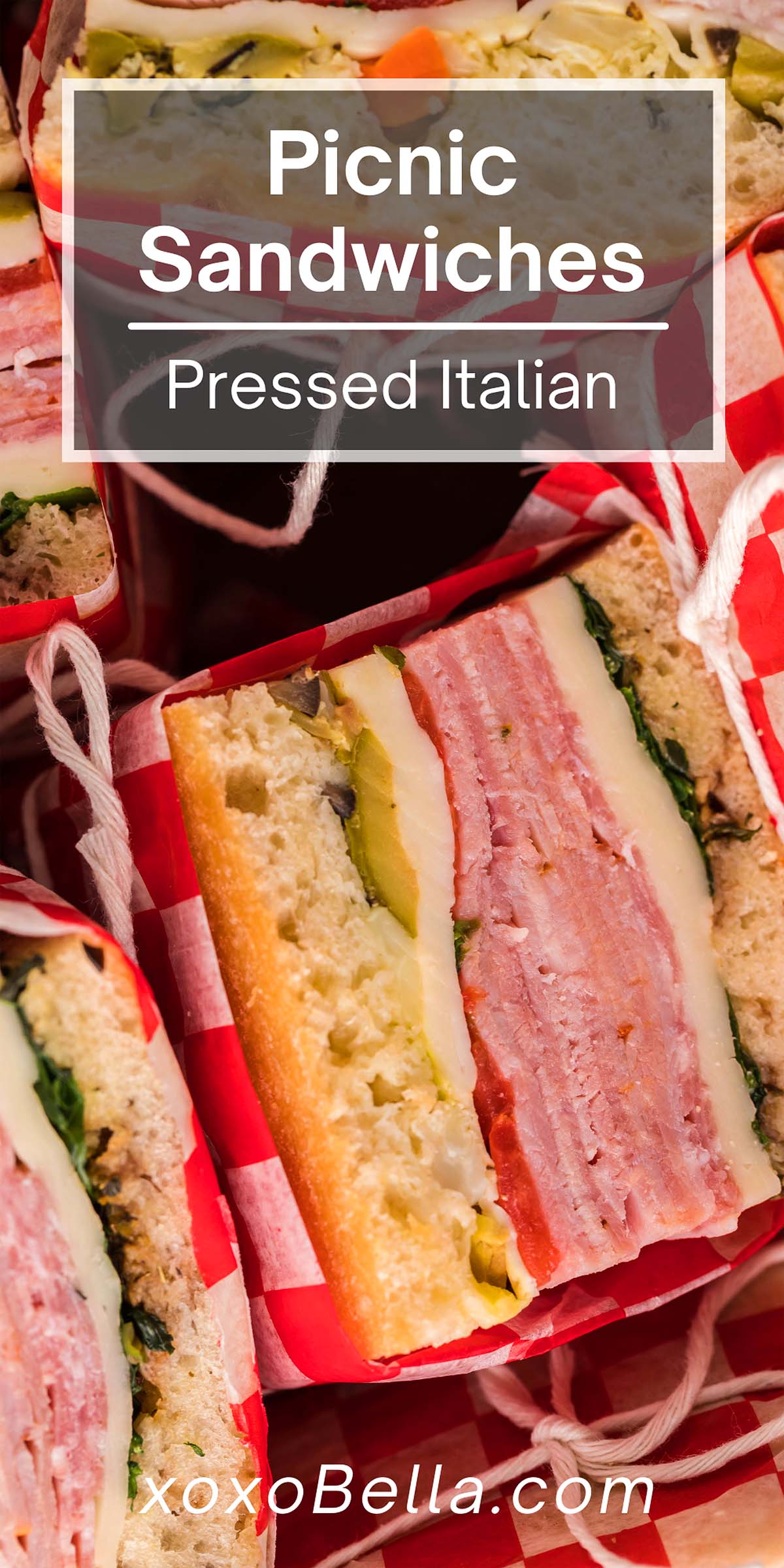 Pressed Italian Picnic Sandwiches - xoxoBella