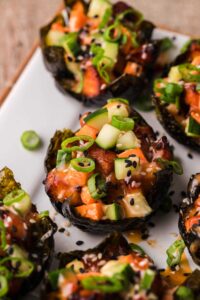 Baked Salmon Sushi Muffins - xoxoBella