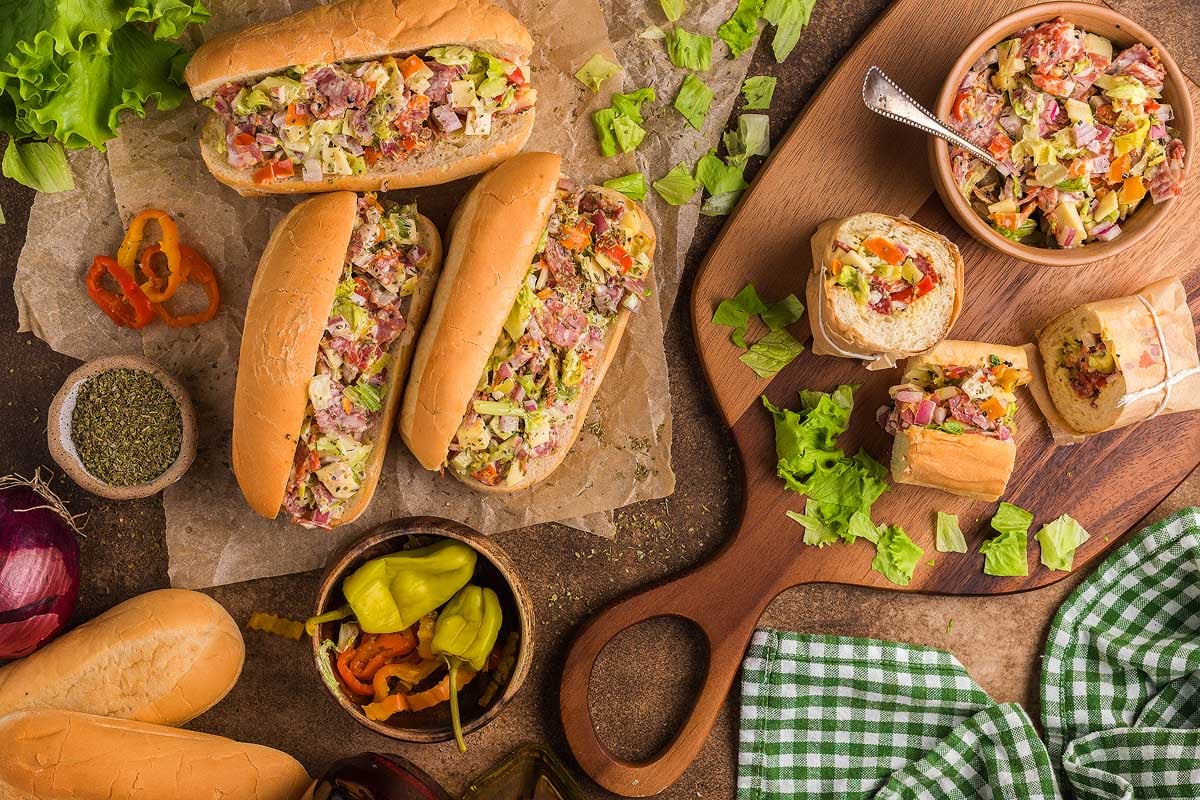 Chopped Italian Sandwich - xoxoBella