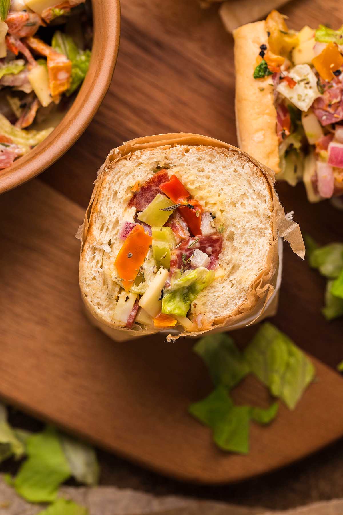 Chopped Italian Sandwich - xoxoBella