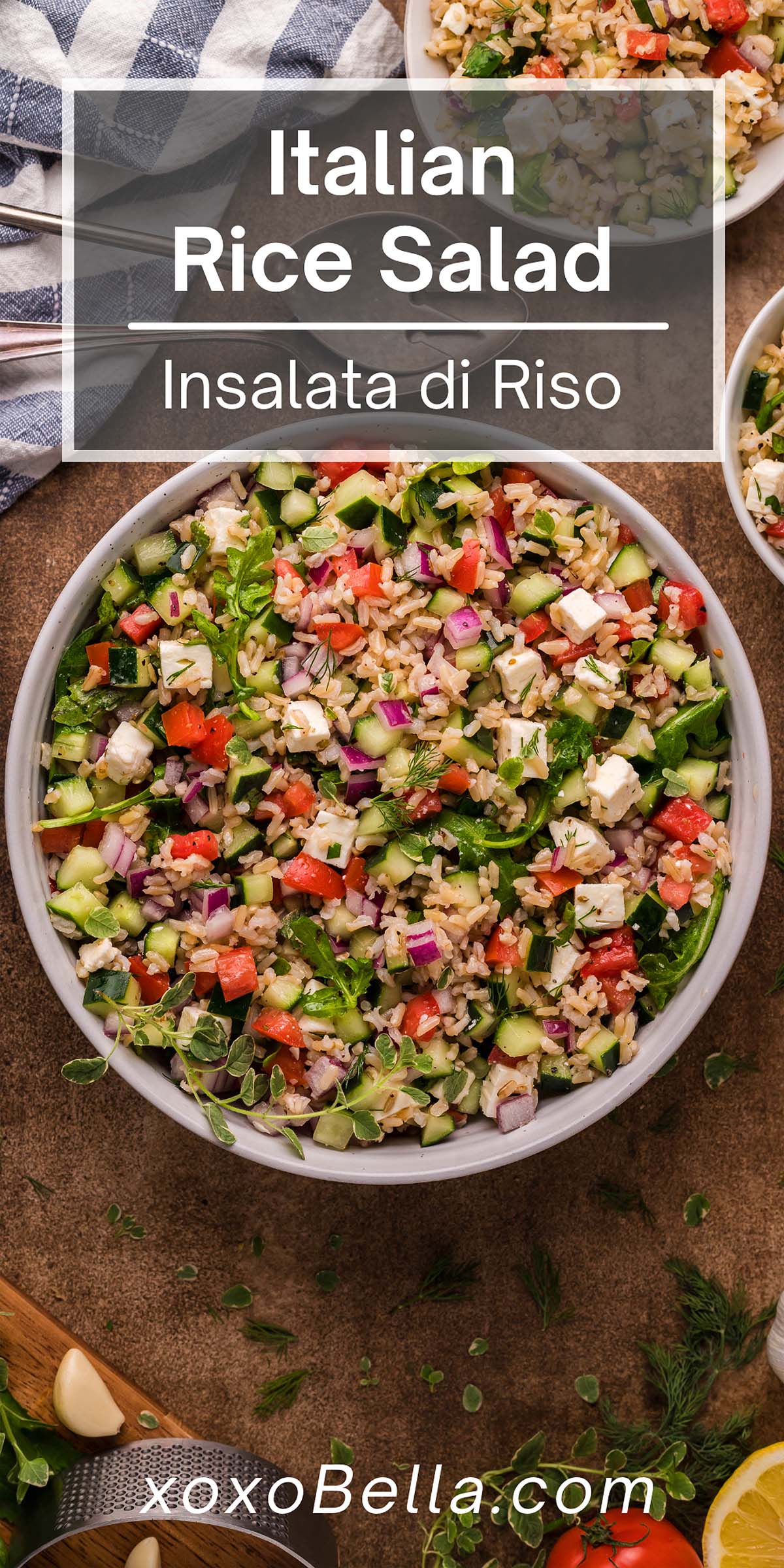 Italian Rice Salad - Insalata di Riso - xoxoBella