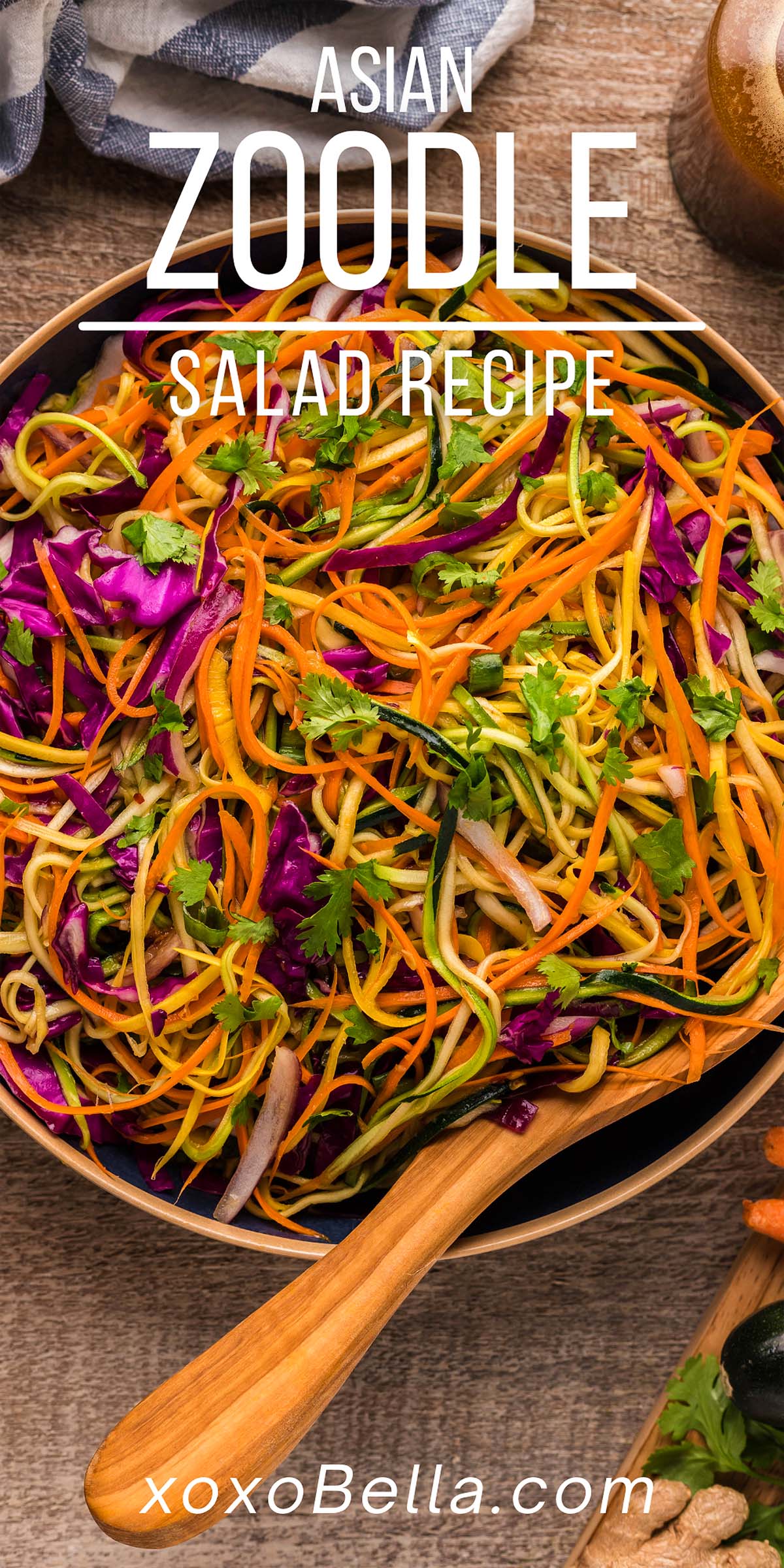 Asian Zoodle Salad - xoxoBella