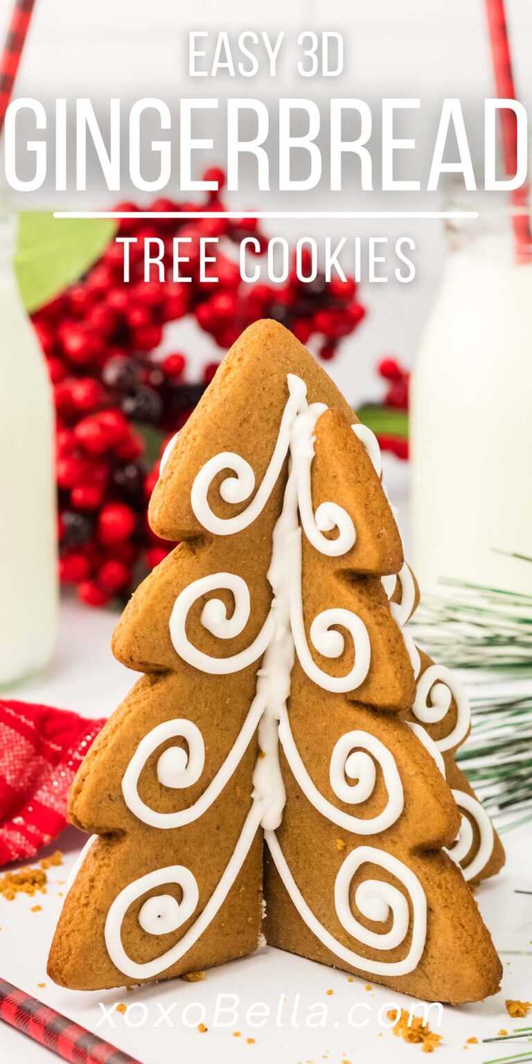 3D Gingerbread Tree Cookies - xoxoBella