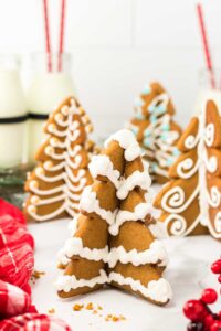 3D Gingerbread Tree Cookies - xoxoBella