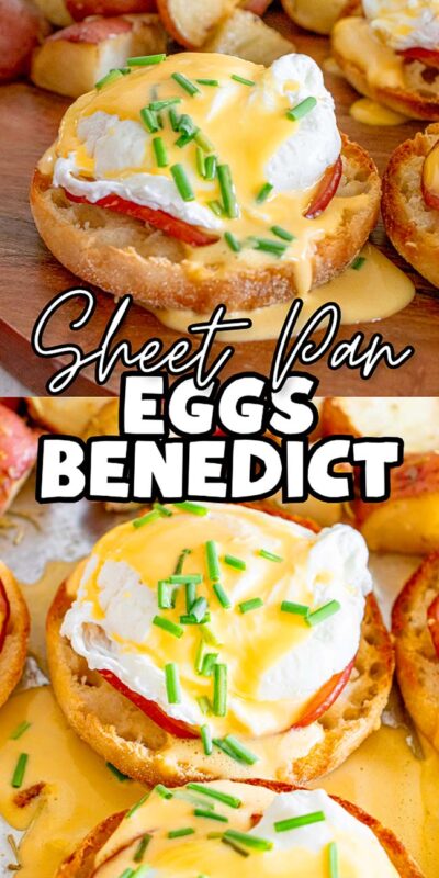 Sheet Pan Eggs Benedict - xoxoBella