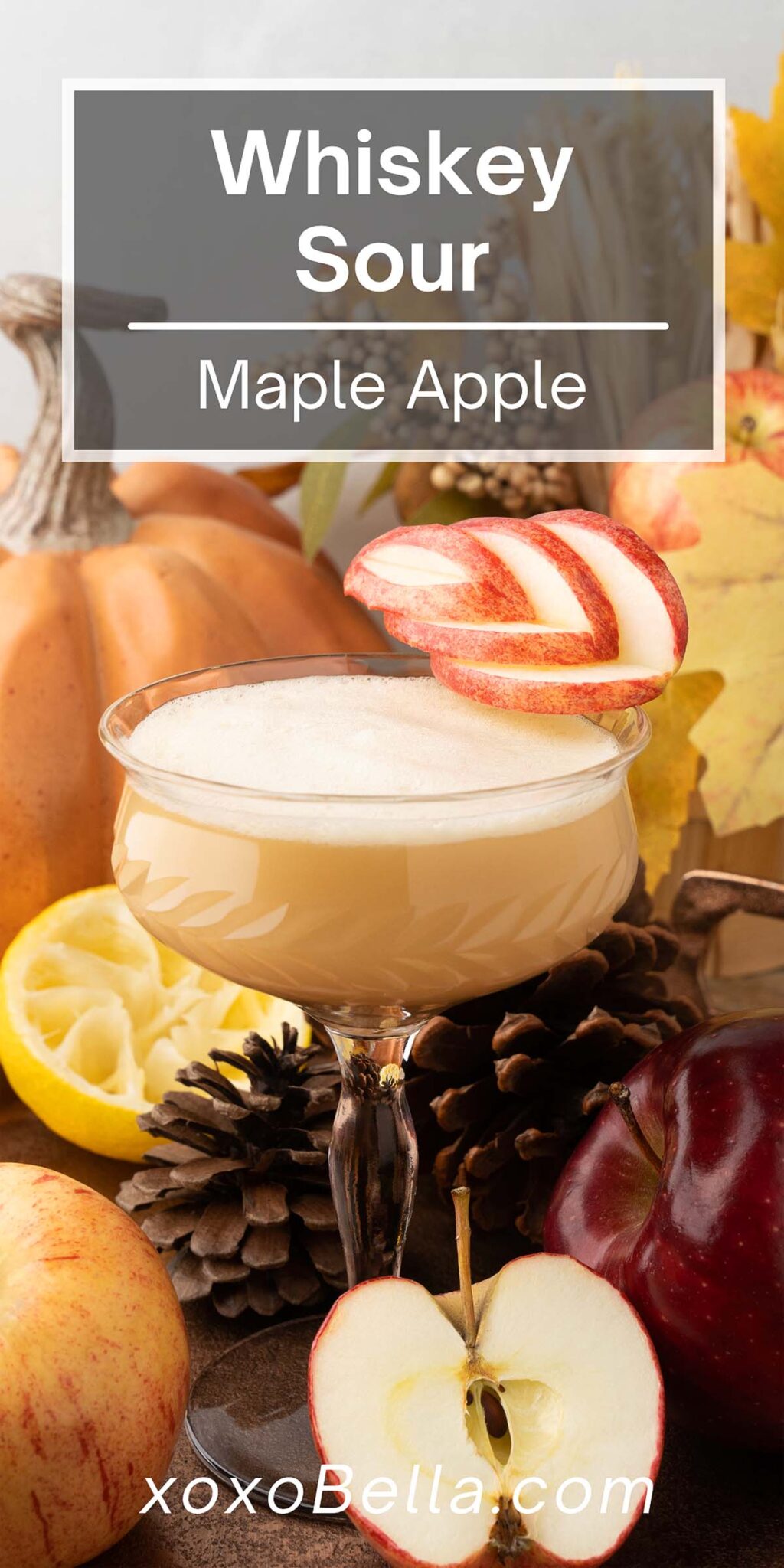 Maple Apple Whiskey Sour - xoxoBella