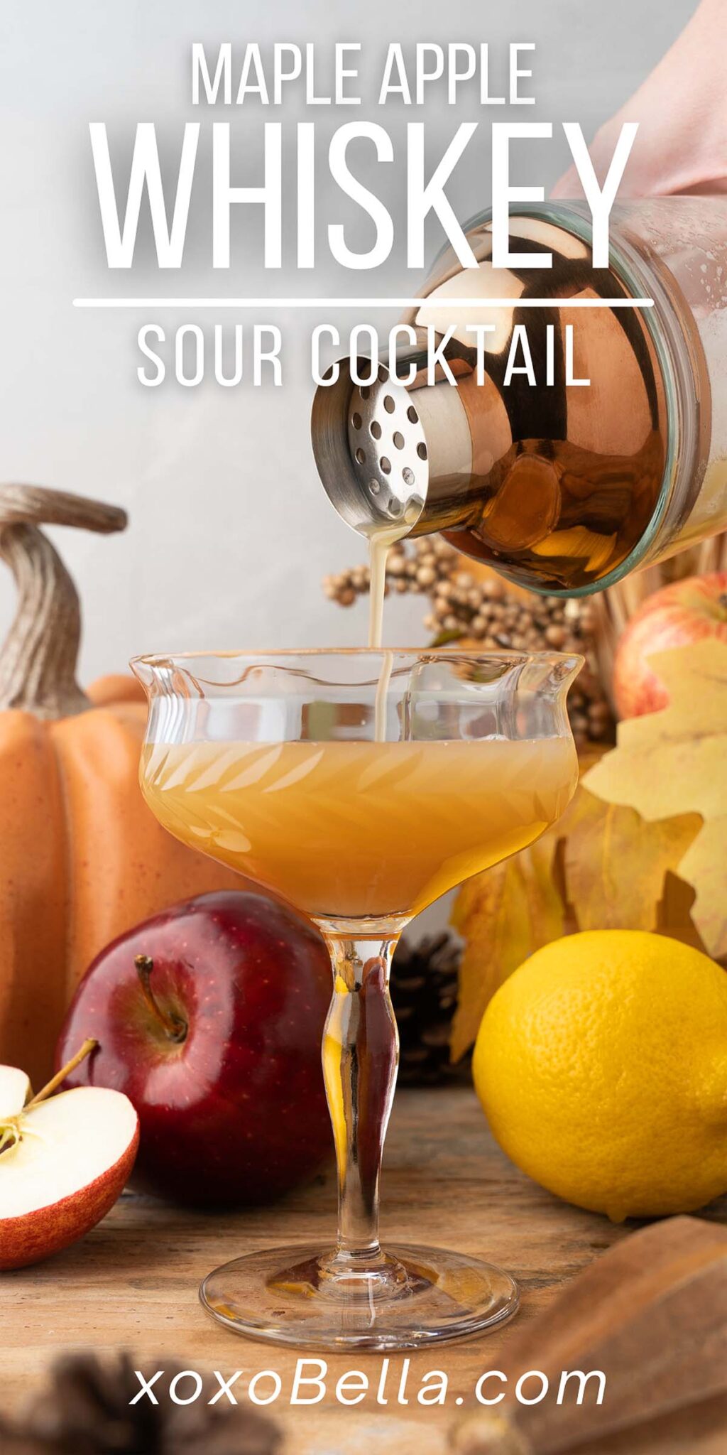 Maple Apple Whiskey Sour - xoxoBella