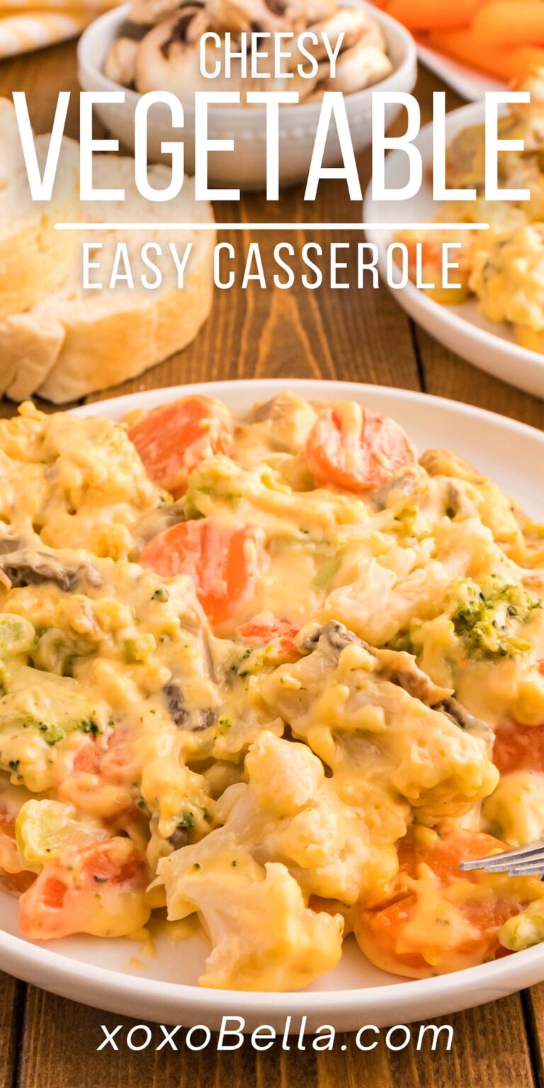 Cheesy Vegetable Casserole - xoxoBella
