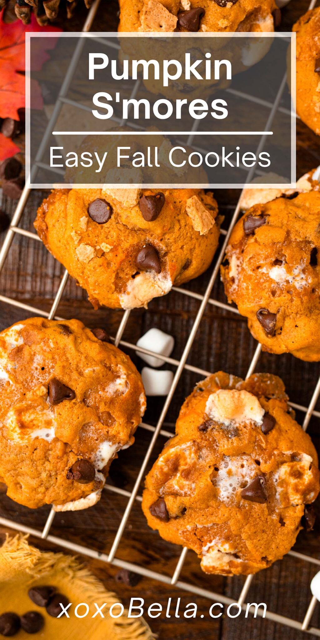 Pumpkin S'mores Cookies - xoxoBella