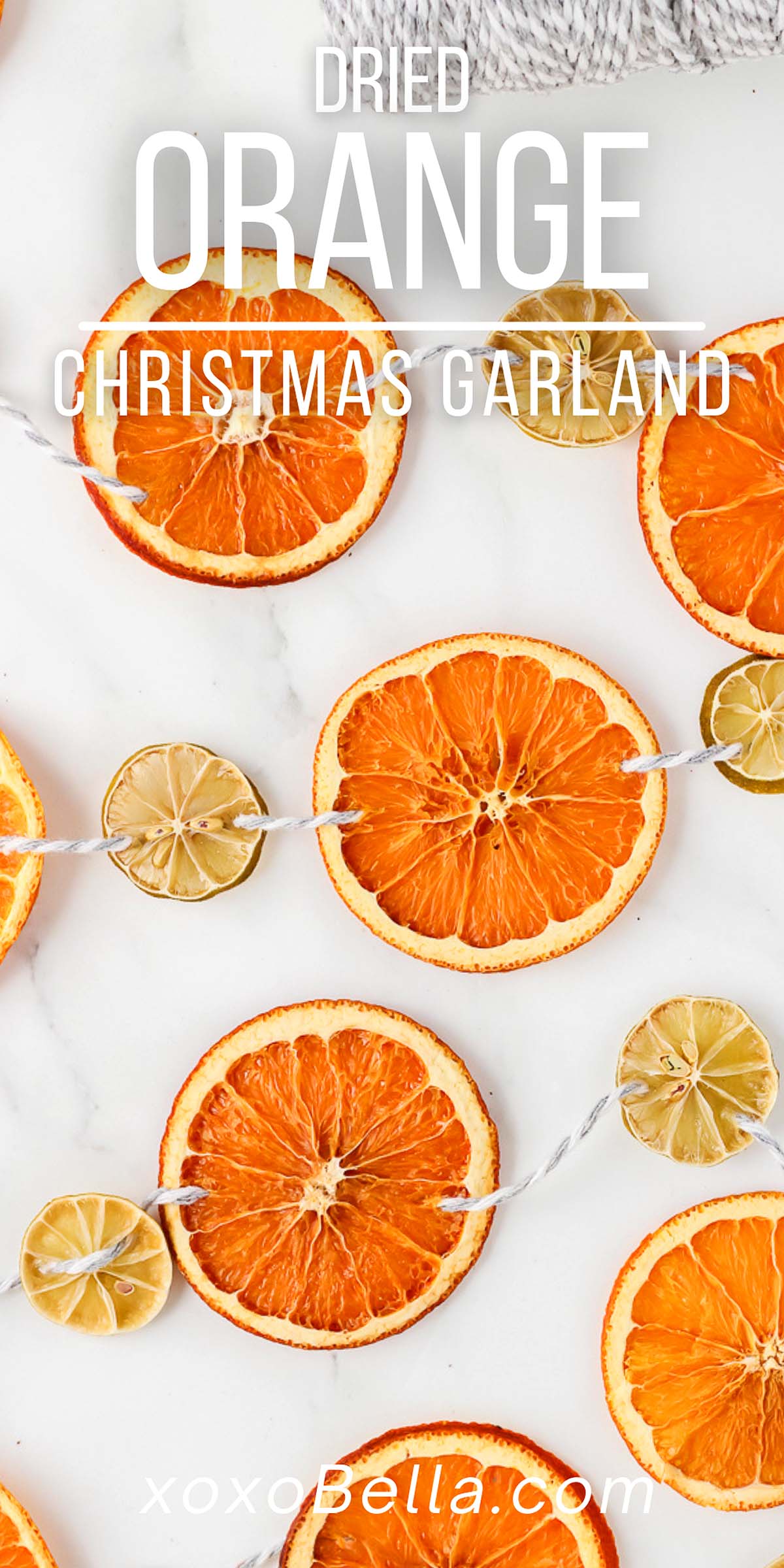 Homemade Dried Orange Garland - xoxoBella