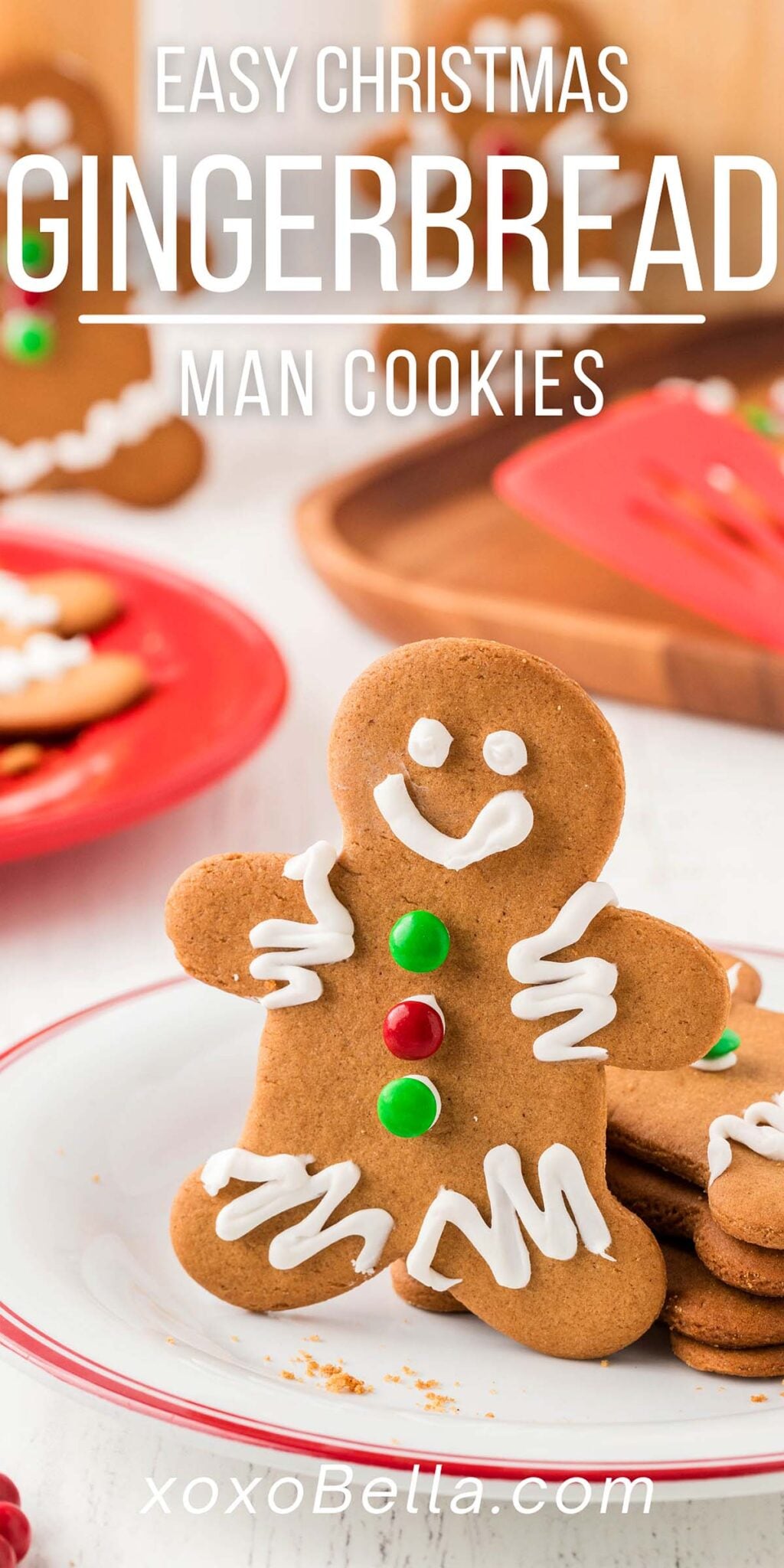 Easy Gingerbread Man Cookies - xoxoBella