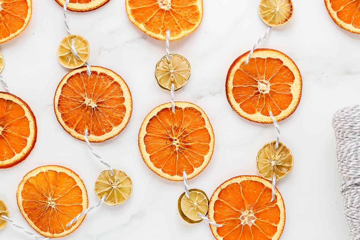 Homemade Dried Orange Garland - xoxoBella