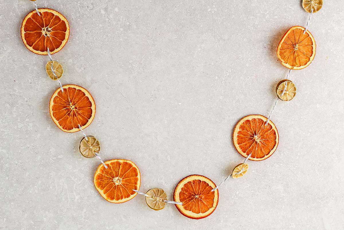 Homemade Dried Orange Garland - xoxoBella