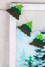 How to Make a Felt Christmas Tree Garland - xoxoBella