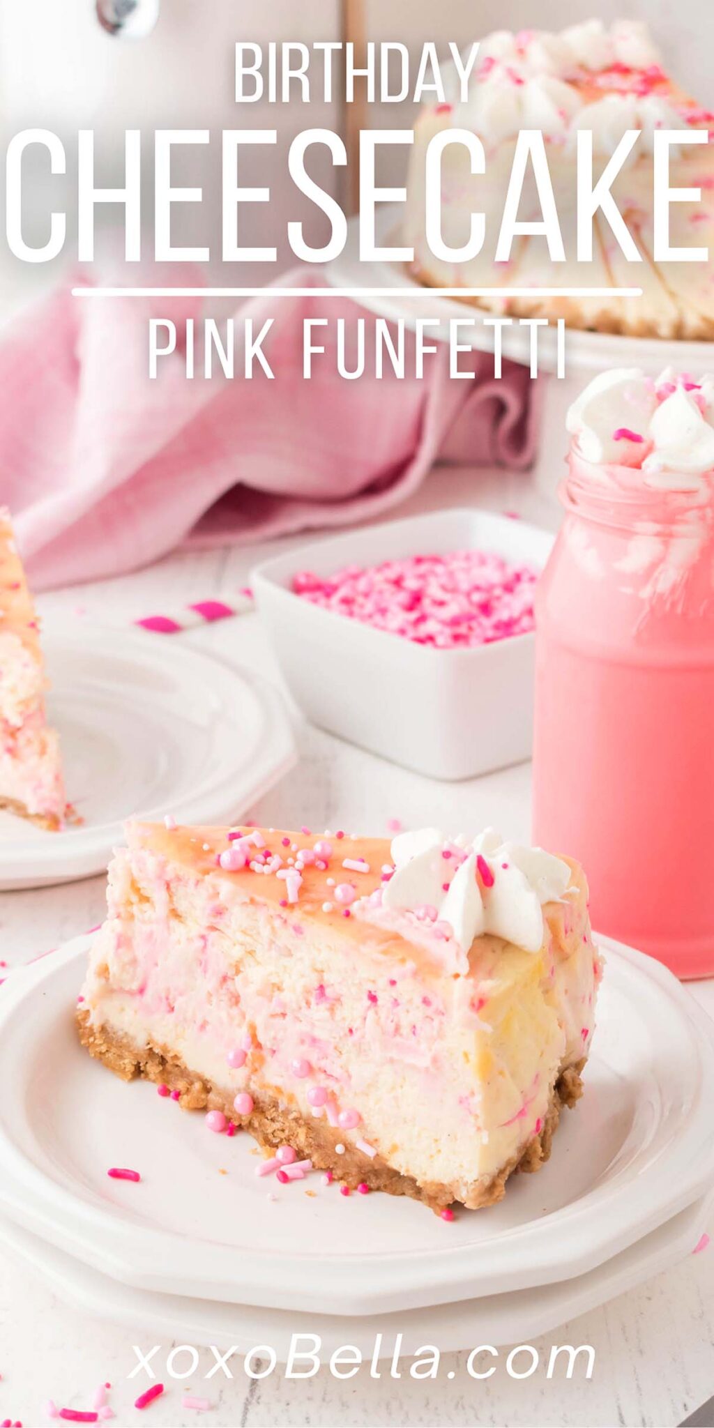 Funfetti Birthday Cheesecake - xoxoBella